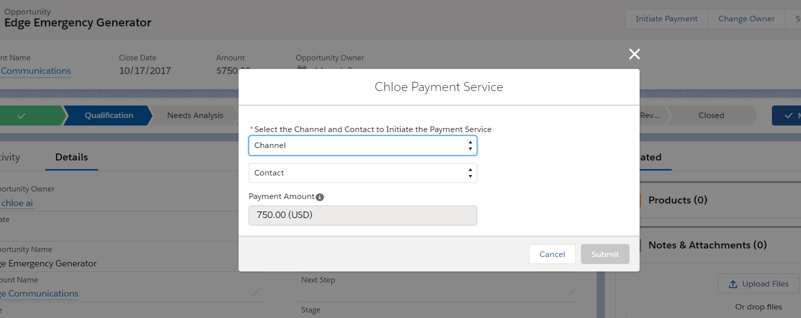 Salesforce Chloe.ai PCI Compliant Payments App - Chloe.ai